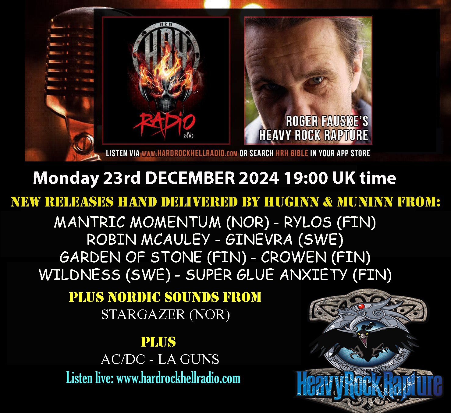Heavy Rock Rapture 23 December 2024 – Hard Rock Hell Radio