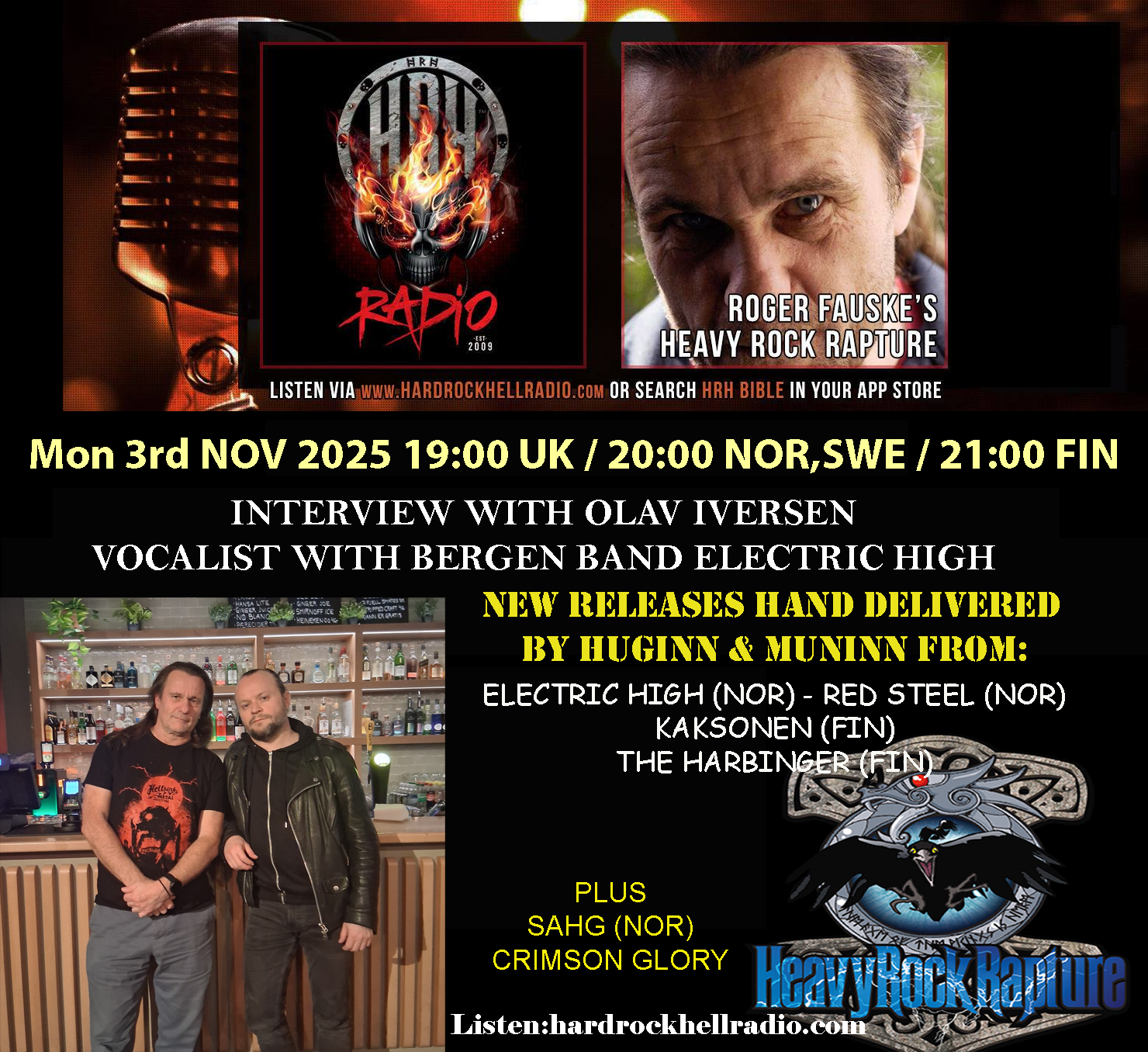 From Bergen…Heavy Rock Rapture – Hard Rock Hell Radio